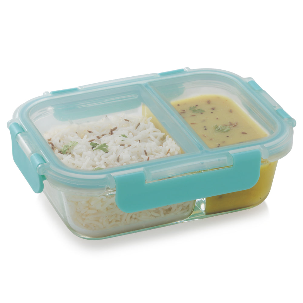 Glock Glass Food Divider Rectangle Container with Break-Free Detachabl ...