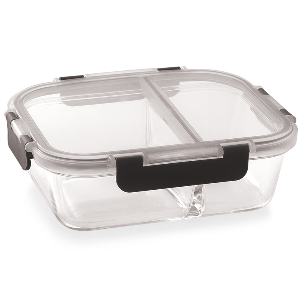 Glock Glass Food Divider Rectangle Container with Break-Free Detachabl ...