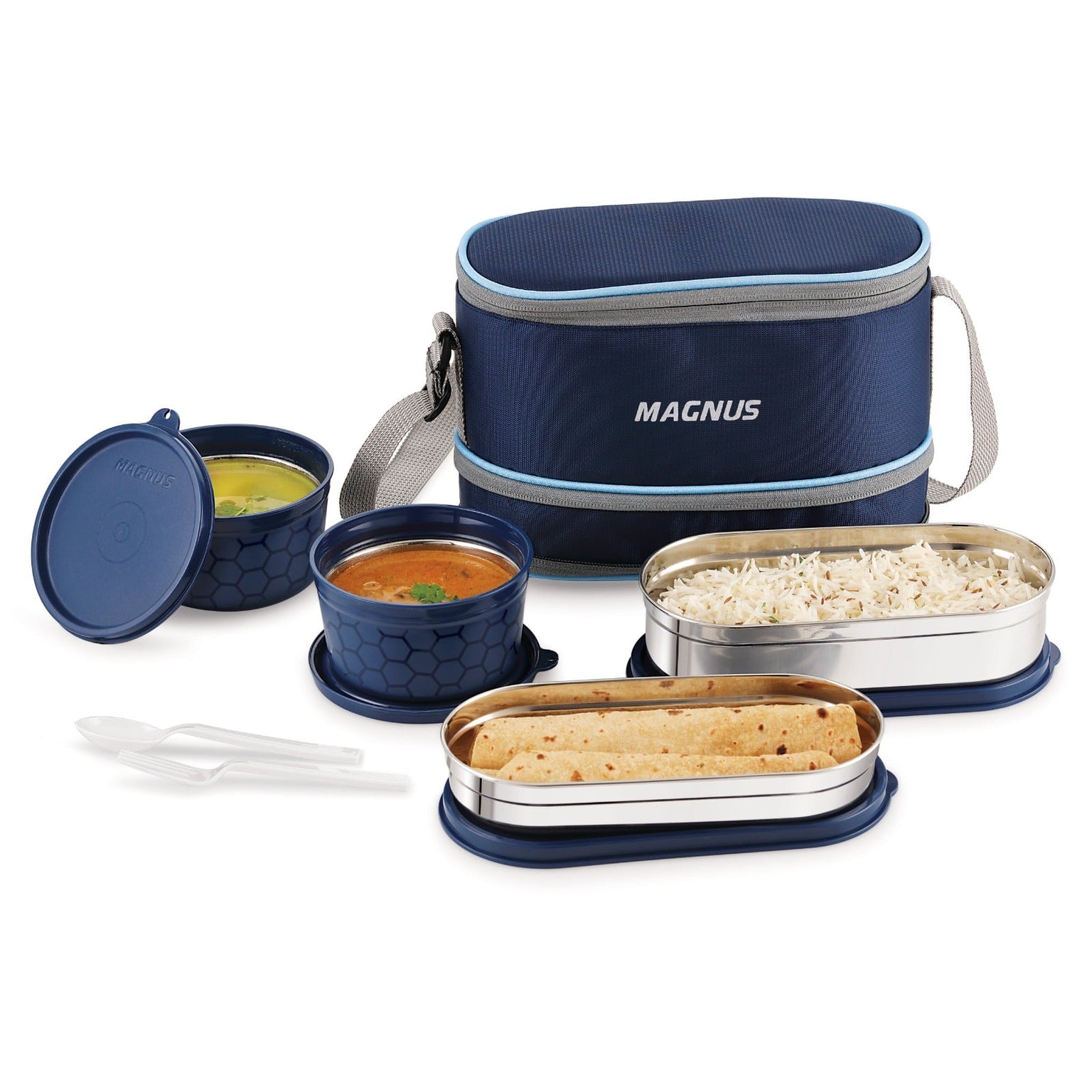 Microwave Tiffin Lunch Box for Office | Steam Lock Tiffin - Magnus Homeware